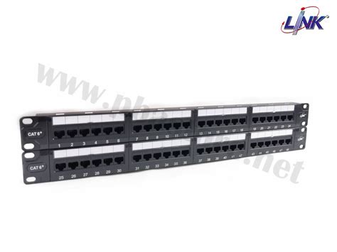 Patch Panel 48 Port Cat 6 2u รองรับความเร็ว 10 Gbps Interlink รุ่น Us 3148a Patch Panel 48 Port Cat 6 2u รองรับความเร็ว 10 Gbps Interlink รุ่น Us 3148a