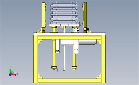 上下间距进给机构 SOLIDWORKS 2012 模型图纸下载 懒石网