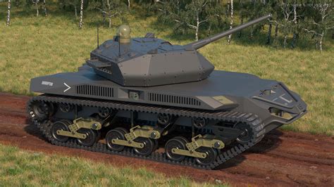 Ripsaw M5 Electric Tank Rigged 3d Model 169 Max Free3d