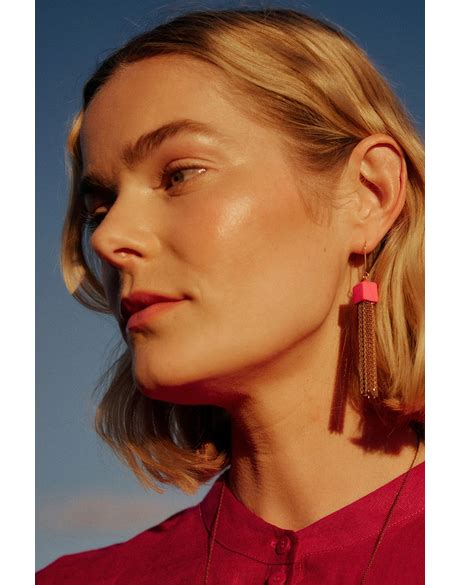 Taz Earrings Hot Pink Accessories Jewellery Just Looking Elk Core
