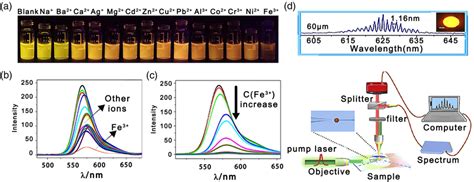 The Lc Ion Sensors Based On Fluorescence A C The Fluorescence Signals Download Scientific