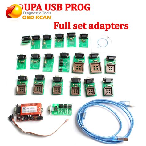 Free Ship V13 Version Upa Usb Programmer With Full Set Adaptors Upa