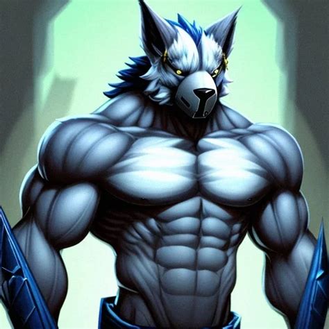 Ai Art Generator Furry Protogen Muscular