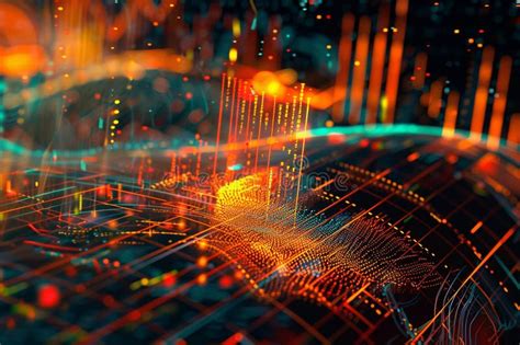 Abstract Digital Data Visualization Stock Illustration Illustration Of Intelligence Computer