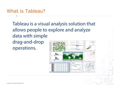 Tableau Software Business Analytics And Data Visualization Ppt