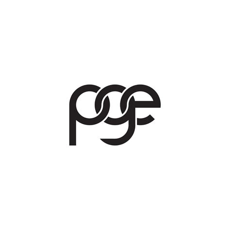 Letters Pge Monogram Logo Design 24514873 Vector Art At Vecteezy