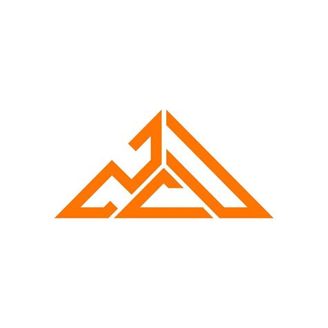 ZCU Letter Logo Creative Design With Vector Graphic ZCU Simple And Modern Logo In Triangle