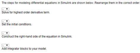 Solved The Steps For Modeling Differential Equations In Solved The Steps For Modeling Differential Equations In