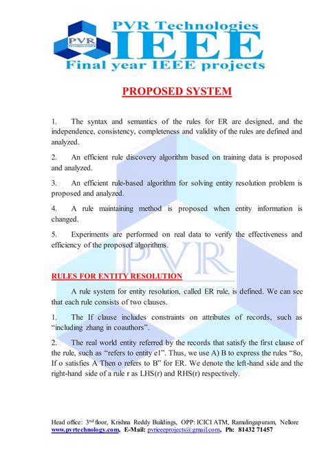 Rule Based Method For Entity Resolution Pdf