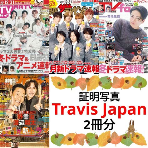 Travis Japan 1月号 月刊tvガイド ザテレビジョン 切り抜き ② メルカリ