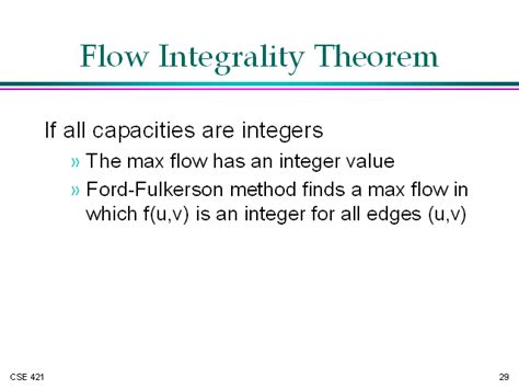 Flow Integrality Theorem