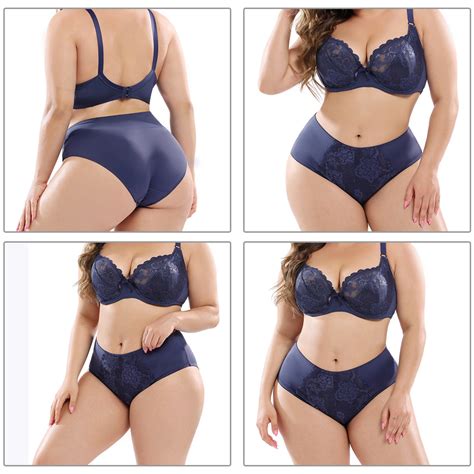Hot Sale Plus Size Bh Und Höschen Big Full Cup Unterwäsche Frauen Plus