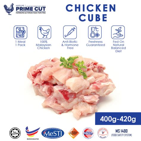 Harumi Prime Cut Fresh Frozen Ketulan Ayam Bertulangbone In Chicken