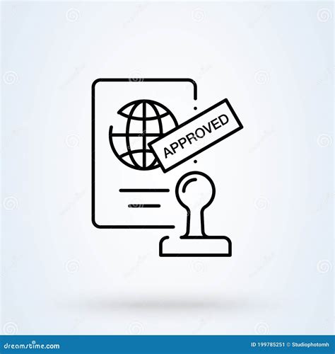 Immigration Stamp Vector Illustration 80008710
