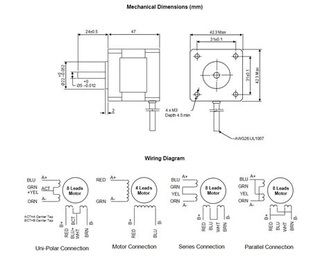 17hs4401s Datasheet 2 3 Pages Etc 17hs4401s Stepper Motor 43 Off