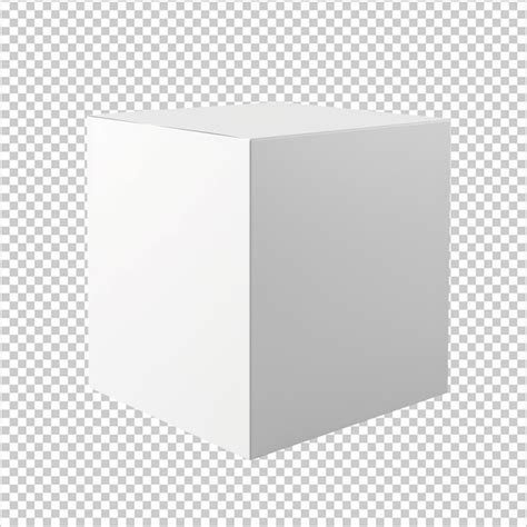 Caja De Cartón Blanca En Blanco Png Archivo Psd Premium