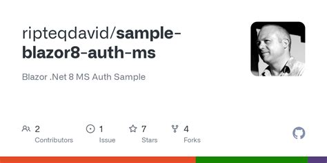 issues · ripteqdavid sample blazor8 auth ms · github