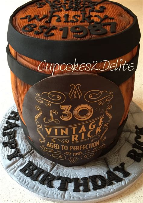 Whisky Barrel Cake Cupcakes2delite