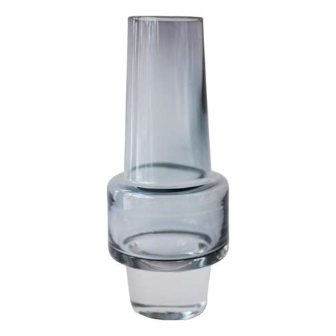 Scandinavian Glass Rocket Vase Attributed To Inge Samuelsson For Sea