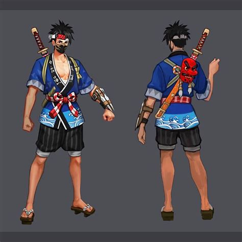 Remodel Skin Summer Hayabusa Gambar Karakter Animasi Komik