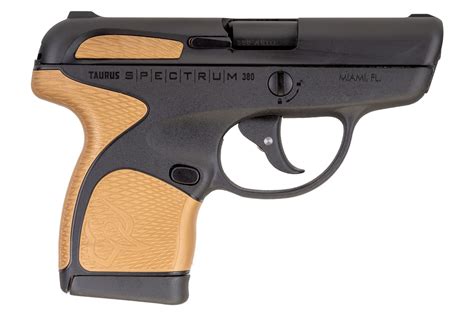 Taurus Spectrum 380 Acp Black Carry Conceal Pistol With Burnt Bronze Grips Sportsmans Outdoor