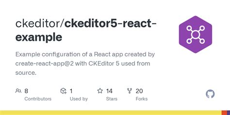 Github Ckeditorckeditor5 React Example Example Configuration Of A