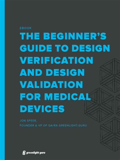 Beginners Guide To Design Verification And Validation Gg Pdf