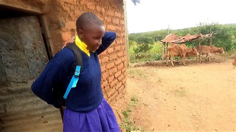African Village School Girl In A Dayafrican Village Life Youtube