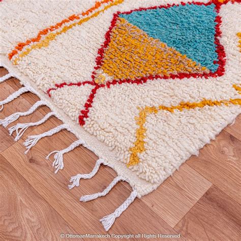 Atlas Valley Vibrance Moroccan Rug Handwoven Berber Design With Geom