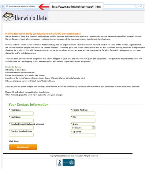 Darwins Data Scam Surveypolice