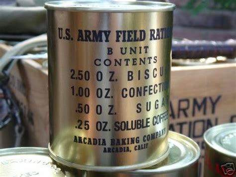 Wwii C Rations Full Set Of 6 With Edible Contents 38474791