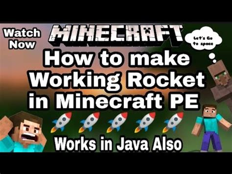 How To Make Flying Rocket In Minecraft Pe YouTube