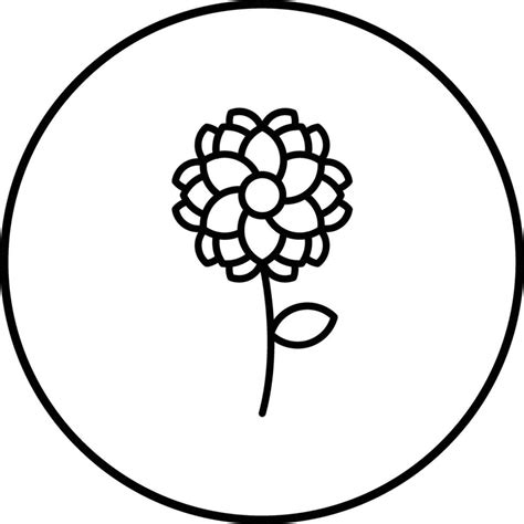 Dahlia Vector Icon 32222131 Vector Art At Vecteezy