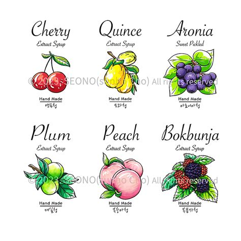 청 라벨 스티커