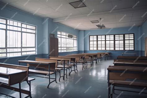 Empty Class Room In School Premium Ai Generated Image Empty Class Room In School Premium Ai Generated Image