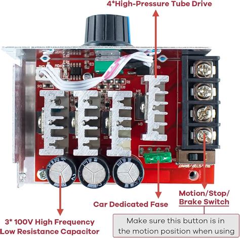 Pwm Motor Speed Controller Dc 7 70v 30a 12v 24v 36v 48v 03302024