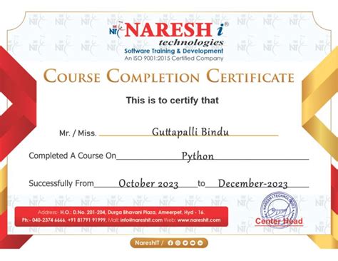 I Earned A Python Certification Guttapalli Bindu Posted On The Topic