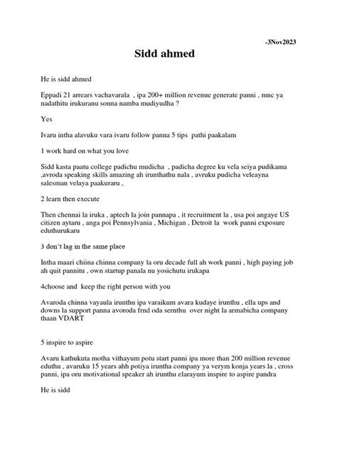 Sid Ahmed Pdf