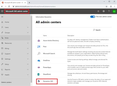 Instance Administration Via Dynamics 365 Admin Portal Information Dynamics