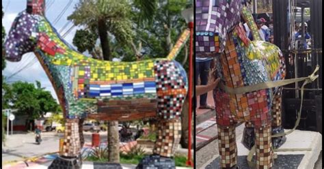Monumento De Burra En Sincelejo Ya Fue Desmontado Video