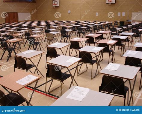 Exam Time Stock Image Image Of Dread Desk Hall School 30412015