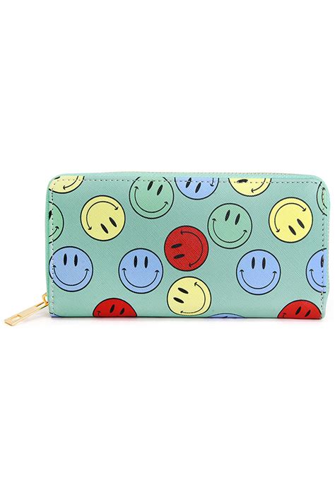 Colorful Smiley Faces Wallet Loa381 Hana Wholesale