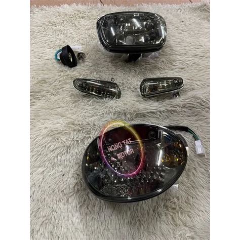 Kriss Kriss Kriss Kriss Two Signal Depan Front Head Lamp Lampu Depan Tinted Smoke With