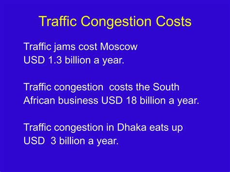 Traffic Congestion Powerpoint Presentation Pptx