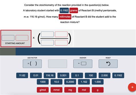 Solved Consider The Stoichiometry Of The Reaction Provided Chegg