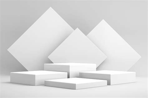 제품 프레젠테이션 흰색 배경 3d 렌더링을 위한 포디움을 모의 위한 3d 배경 0명에 대한 스톡 사진 및 기타 이미지 0명 3차원 형태 개념 Istock