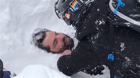 See A Snowboarder Get Rescued After Avalanche Cnn Video