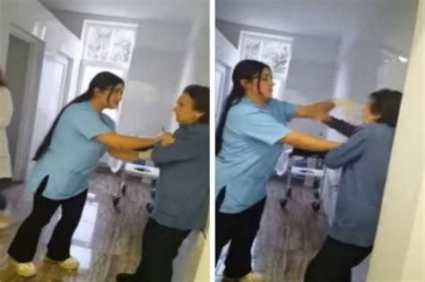 صفعتها على وجهها عدة مرات شاهد ممرضة تعتدي على امرأة مسنة بوحشية