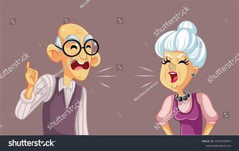 Grumpy Old Couple Cartoon