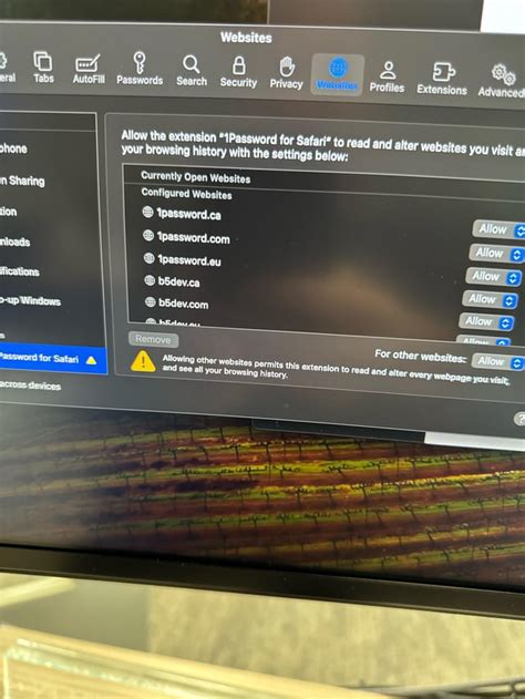 Safari Extension List Of Configured Websites R1password